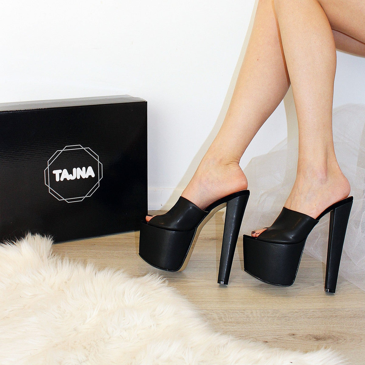 Black Platform Sandals | Tajna Shoes – Tajna Club